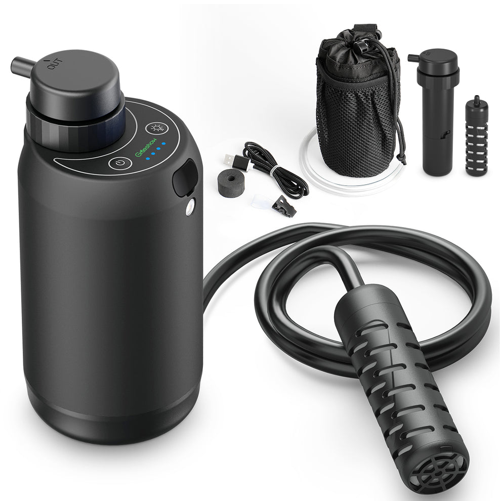 Rechargeable portable water purifier with 5-stage filtration system ...