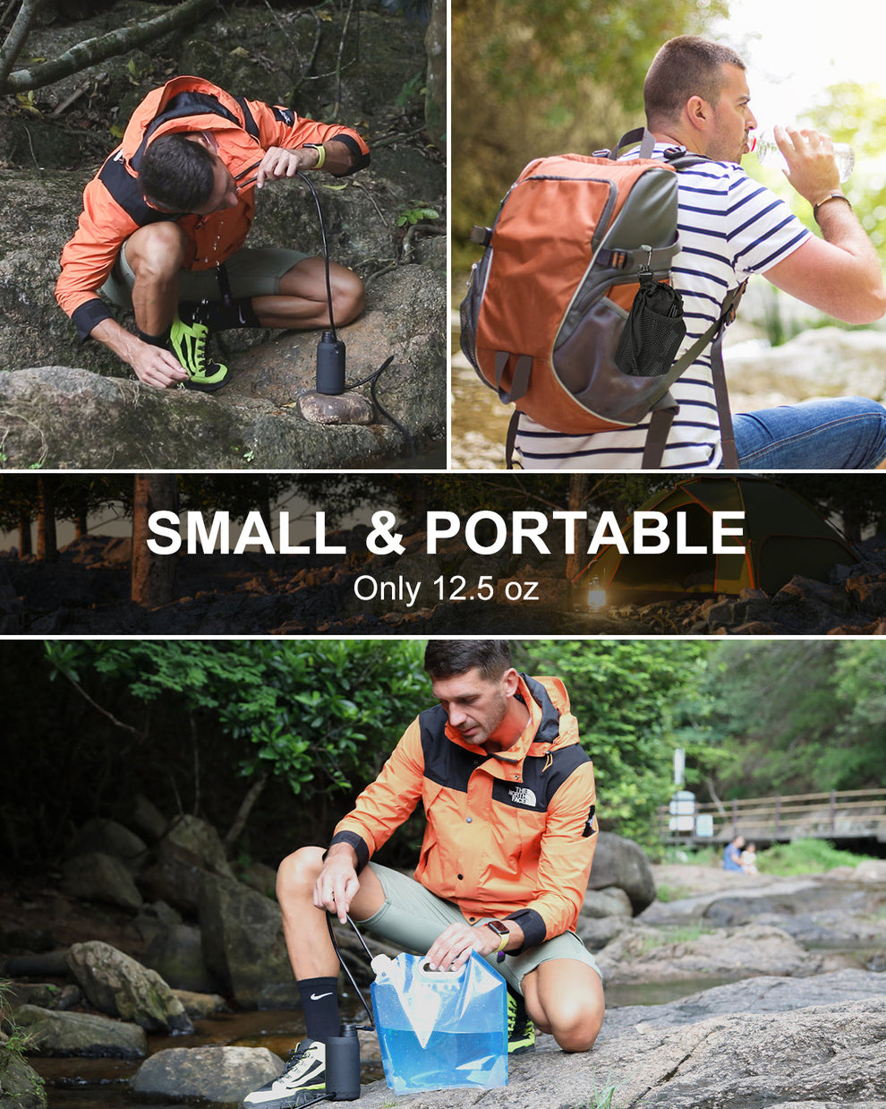 Rechargeable portable water purifier with 5-stage filtration system ...